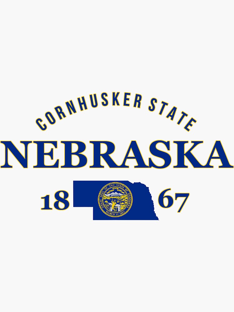 "Nebraska Pride Flag Native Cornhusker State " Sticker for Sale by ...