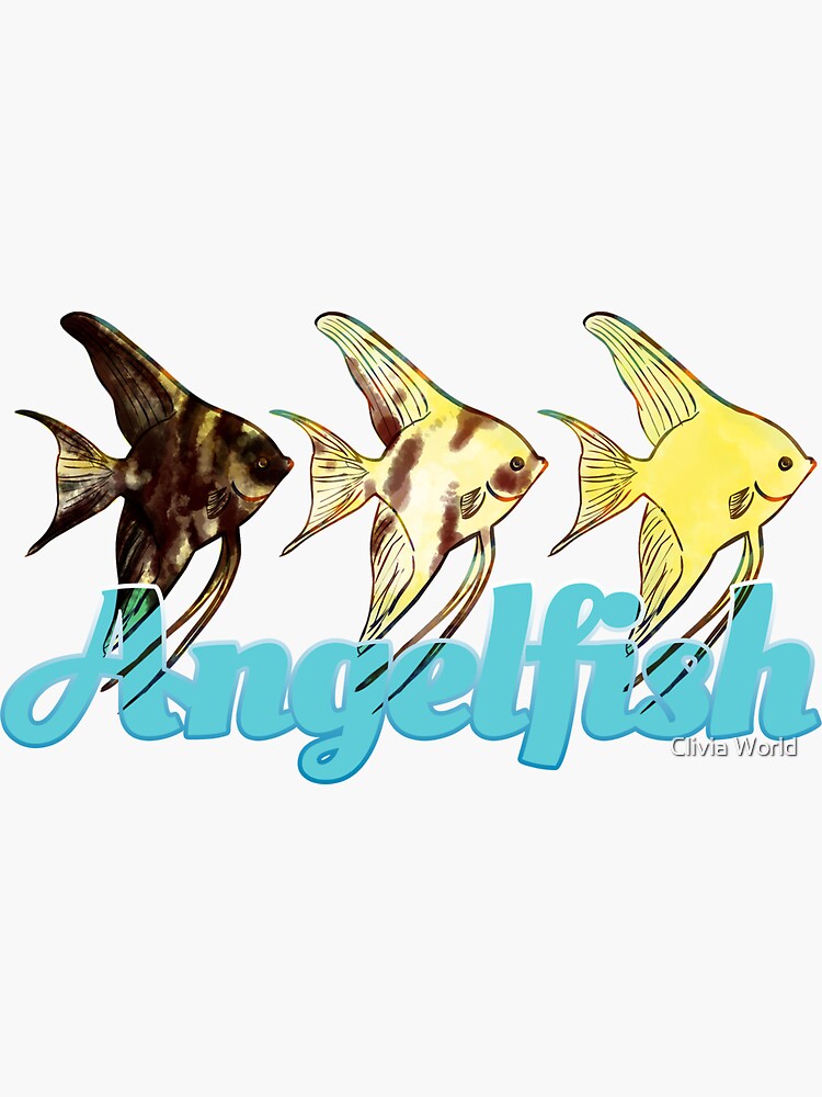 "Angelfish" Sticker for Sale by quizozi | Redbubble
