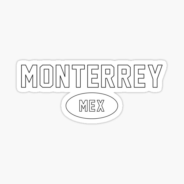"Monterrey MEX Black Outline" Sticker for Sale by PEK1787 | Redbubble