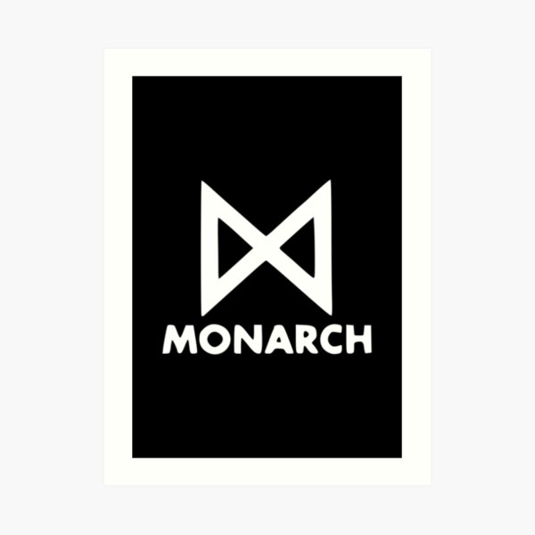 "monarch symbol godzilla king of the monster 2019 - black" Art Print ...