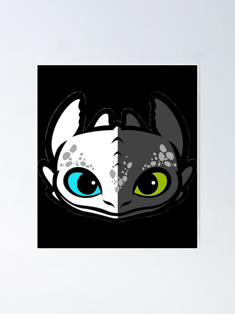 "Toothless Night Furry Sticker" Poster for Sale by gininfa6 | Redbubble