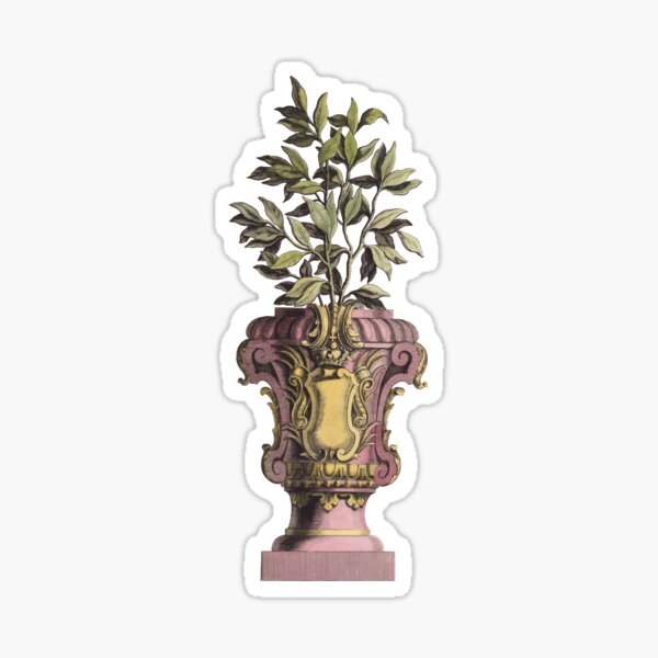 "Tuscan Italian Urn with Green Foliage " Sticker for Sale by ...
