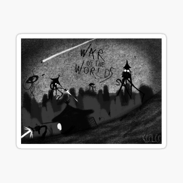 "War of the Worlds Tripod Inspired Art Print" Sticker for Sale by ...