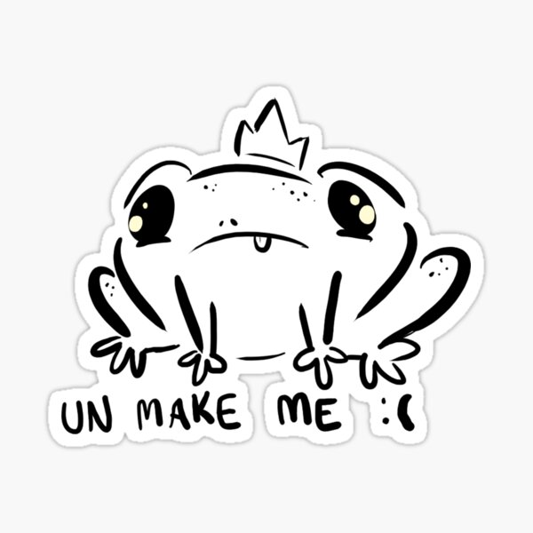 "Sad Frog" Sticker for Sale by BerryHysteria | Redbubble