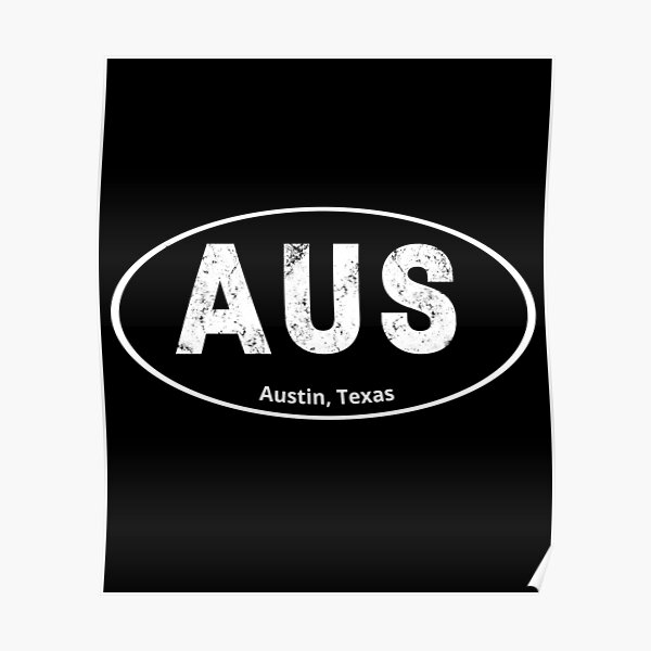 "Austin Texas Pride Call Letters " Poster by ShowMePride | Redbubble