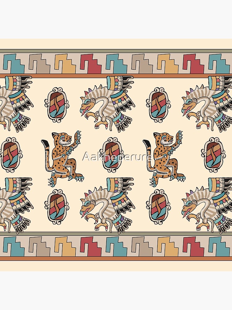 "Aztec Eagle, Ocelot, Shield" Poster for Sale by Aakheperure | Redbubble