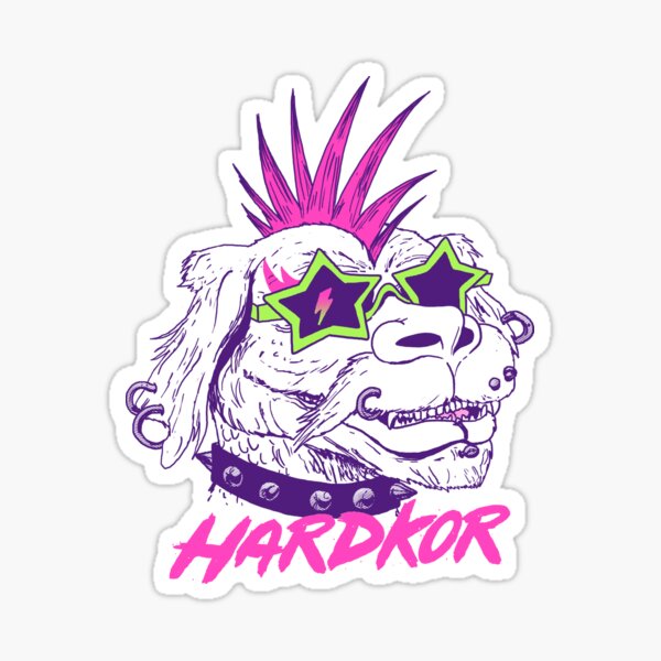"Hardkor" Sticker for Sale by wytrab8 | Redbubble