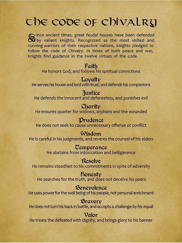 "The Code of Chivalry" Sticker for Sale by Lancer-Shop | Redbubble