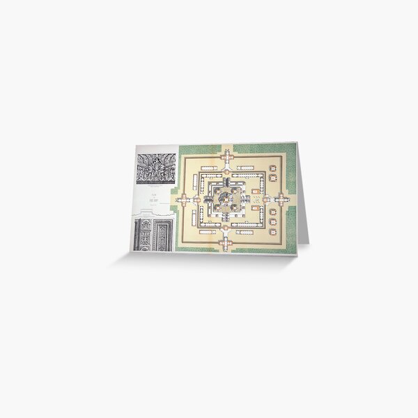"Plan de Pre Rup - architectural plan of Pre Rup temple" Greeting Card ...