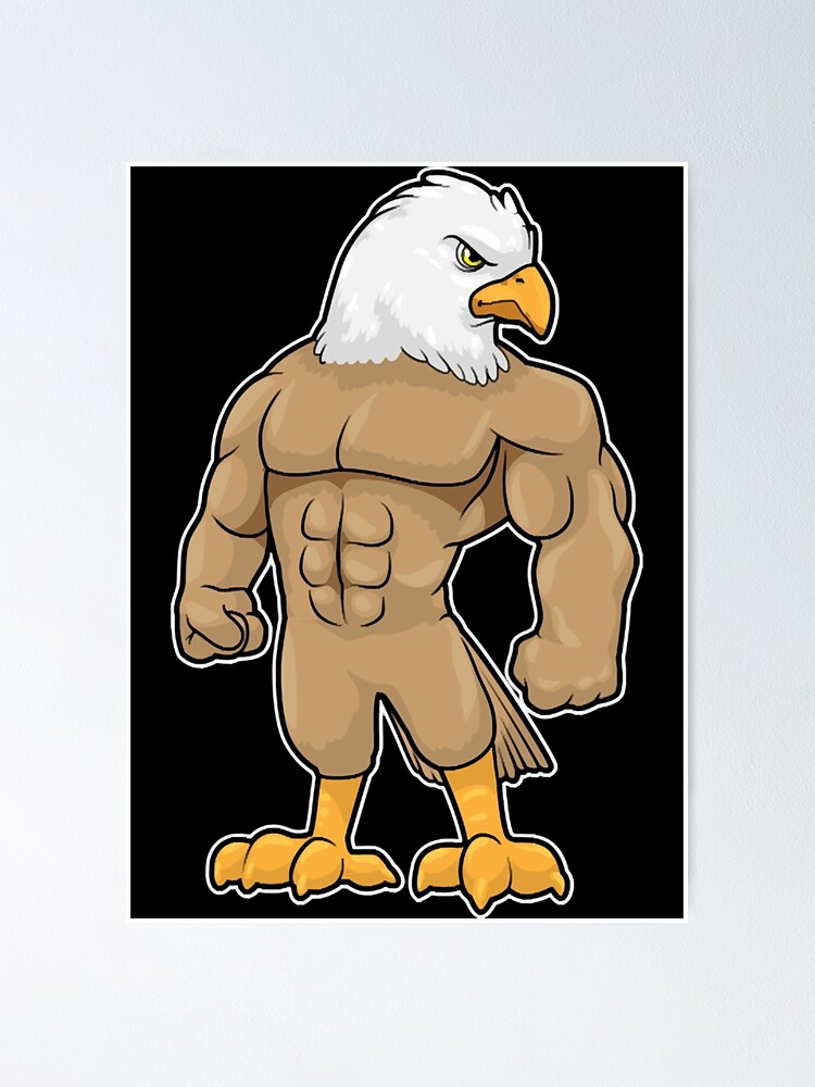"Hawk as Bodybuilder with Six pack " Poster for Sale by Garrard32 ...
