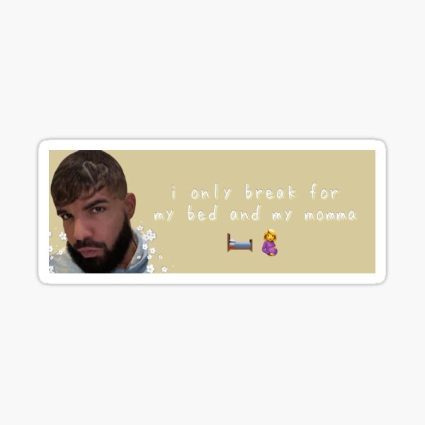 "Drake Bumper" Sticker for Sale by ic0nic-mel | Redbubble