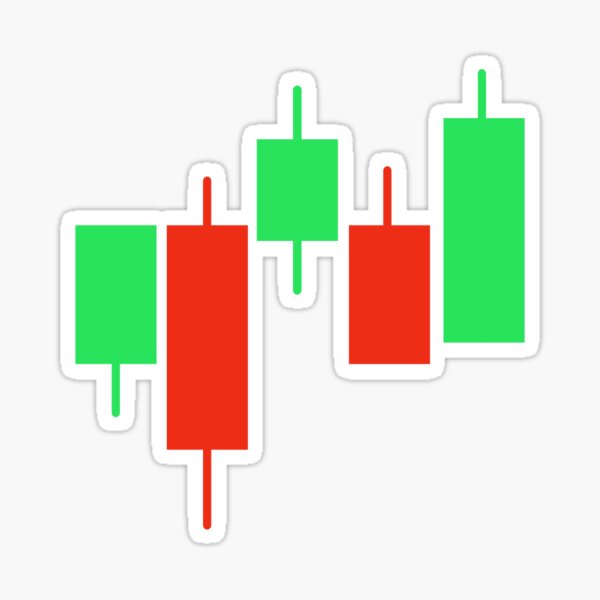 "Trading Chart Candlestick Pattern Investor Gift" Sticker for Sale by ...