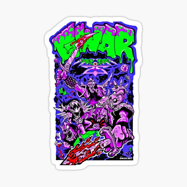 "Gwar Cartoon" Sticker for Sale by BlairFlatley | Redbubble