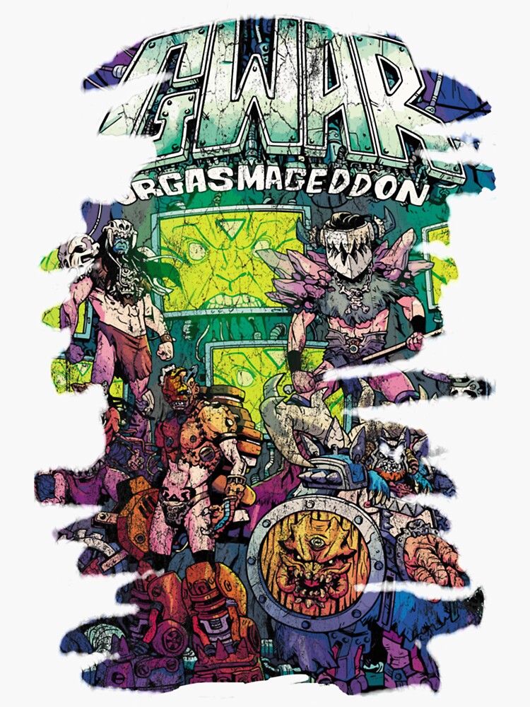 "Gwar Cartoon" Sticker for Sale by BlairFlatley | Redbubble