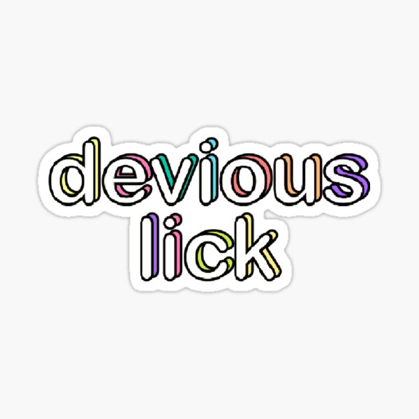 "Devious lick " Sticker for Sale by cmstremlau | Redbubble