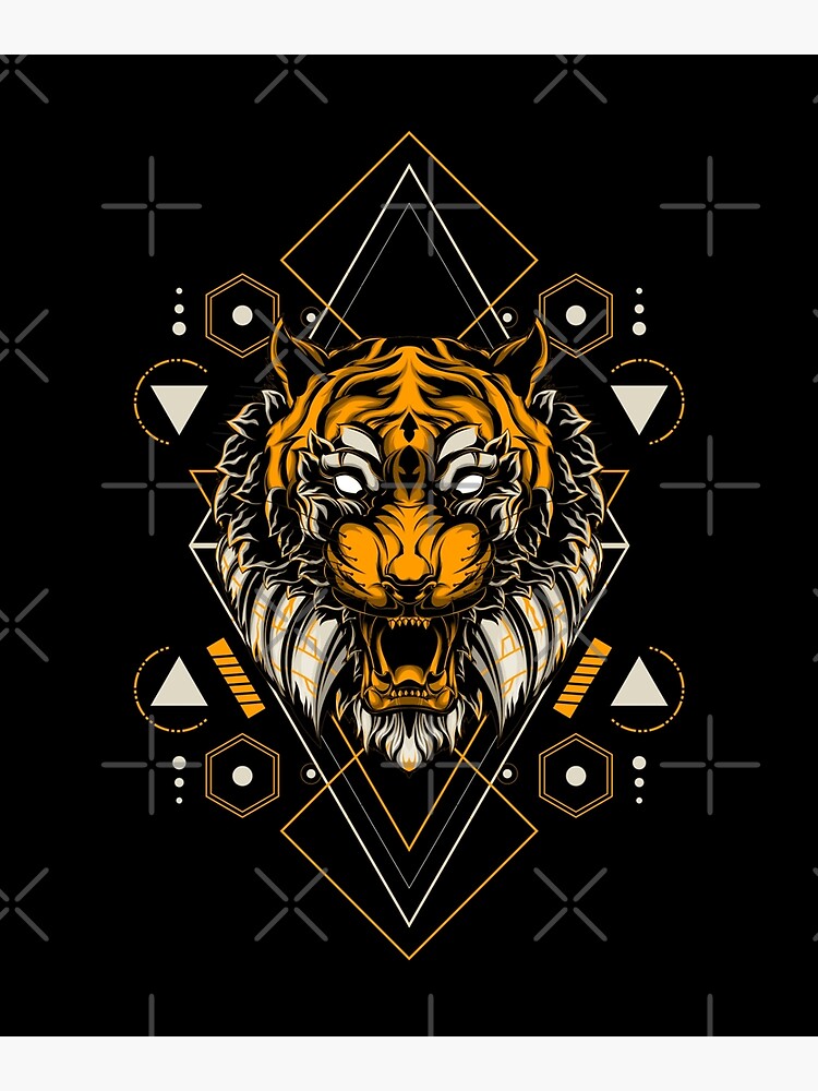 "Mad Tiger" Poster by Engineers-Tees | Redbubble