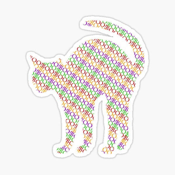 "Scared cat" Sticker for Sale by ARTDAMPLUS | Redbubble