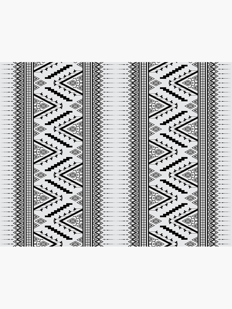 "Geometric ethnic texture embroidery design with white background ...