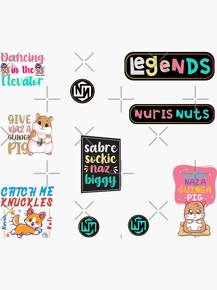 "Norris Nuts Sticker Pack | Norris Nuts" Sticker for Sale by graphic-genie | Redbubble