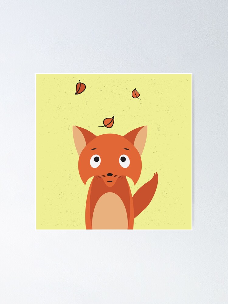 "Cute Foxie " Poster for Sale by TORONTOTOKYO | Redbubble