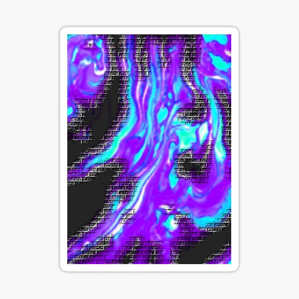 "Electric Blue Slime Pop Art" Sticker for Sale by Nickphillips | Redbubble