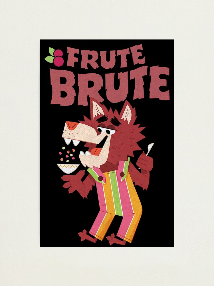 "Classic 70s Frute Brute Werewolf Monster Cereal Mascot and Logotype ...