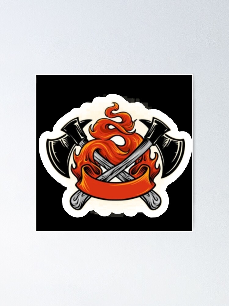 "Axe throwing " Poster by maryamhossam206 | Redbubble