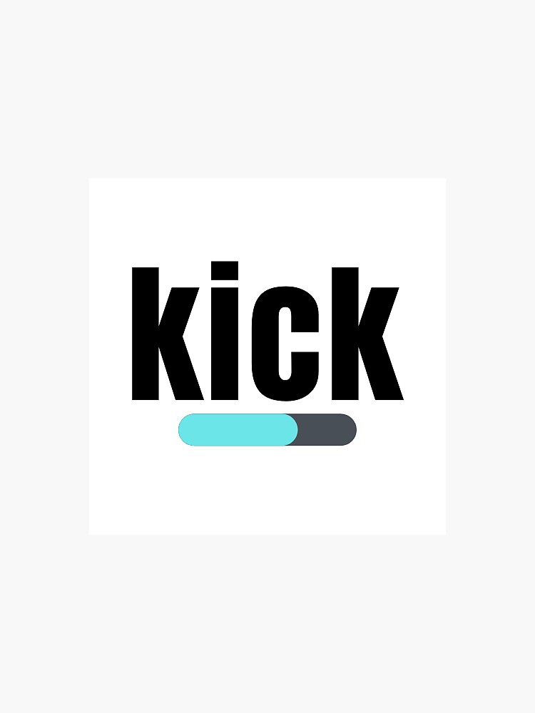 "kick " Sticker for Sale by dilshanip614 | Redbubble