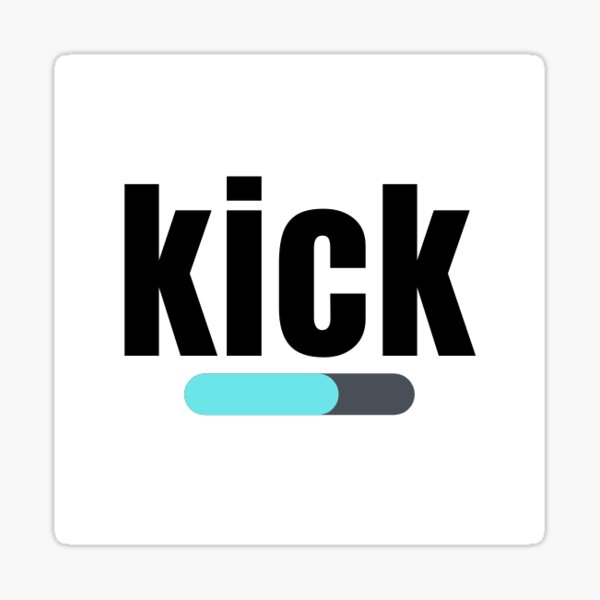 "kick " Sticker for Sale by dilshanip614 | Redbubble