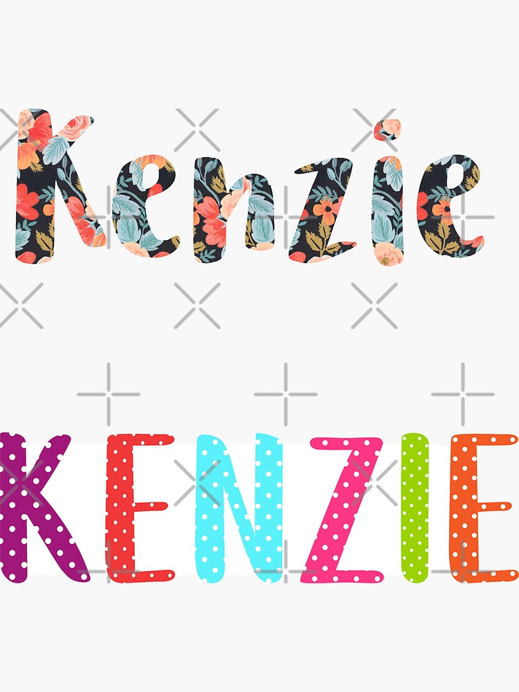 "Kenzie" Sticker for Sale by lilkenz | Redbubble