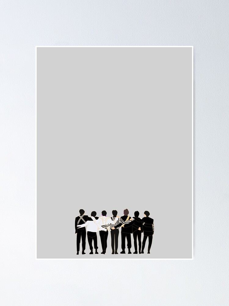 "bts OT7 illustration" Poster for Sale by KashishBarot | Redbubble