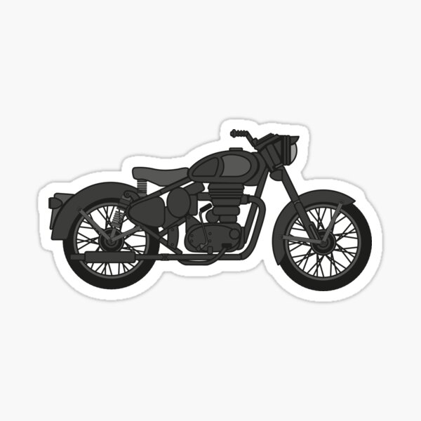 "Royal Enfield Classic 350" Sticker for Sale by WeStarDust | Redbubble