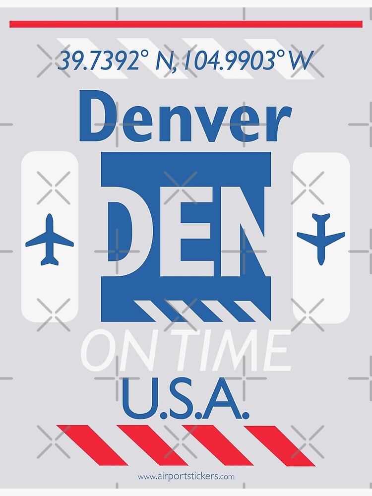 "Denver airport code sticker design 20210916" Poster for Sale by ...