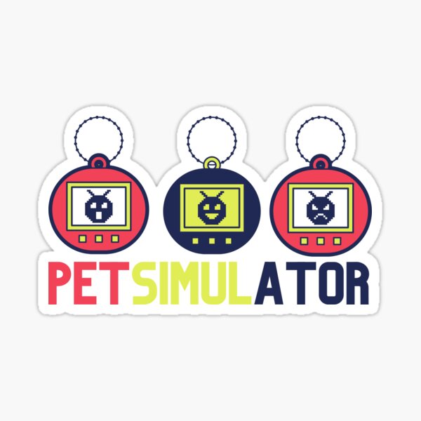 "Pet Simulator" Sticker for Sale by SKYCREATION | Redbubble