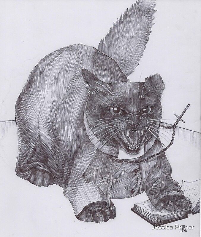 "The Exorcat" by Jessica Perner | Redbubble