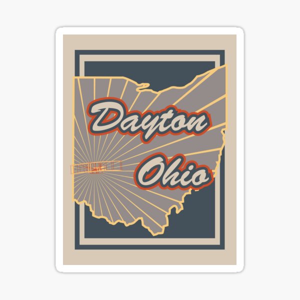 "Dayton Ohio v2" Sticker for Sale by NPolandDesigns | Redbubble