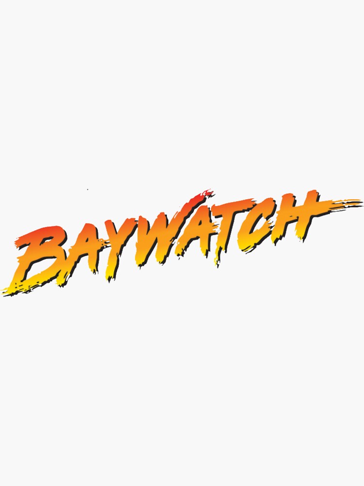 "BEST SELLER - Baywatch Merchandise" Sticker for Sale by ItaitubaaMoon ...