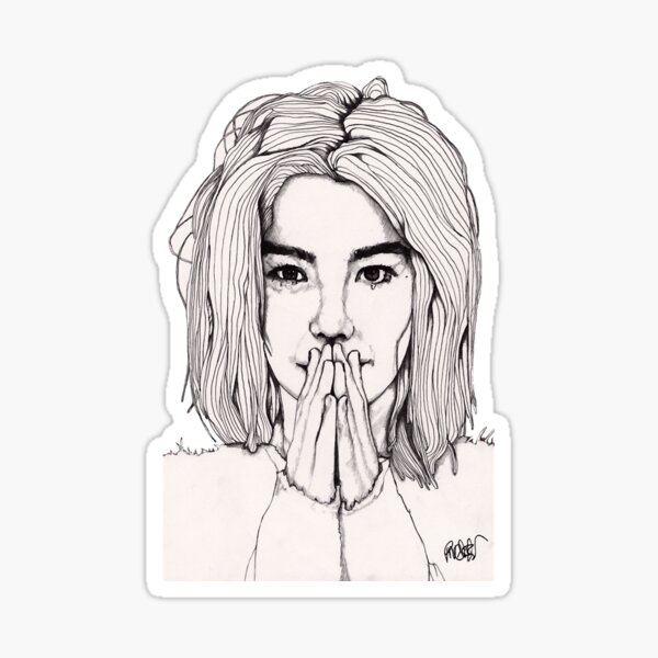 "Singer fan art" Sticker for Sale by VankirkKaren | Redbubble