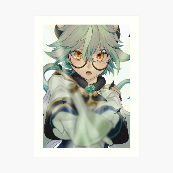 "Genshin Impact Sucrose" Art Print for Sale by antioneart | Redbubble