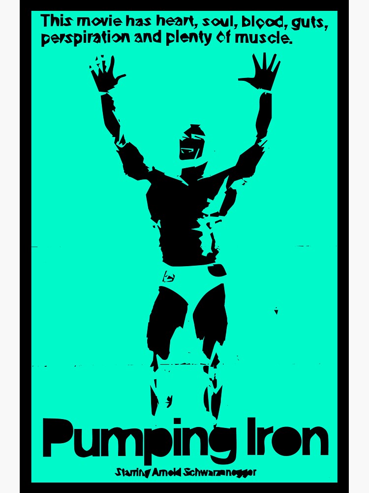 "Pumping Iron" Sticker for Sale by Stefan-Munteanu | Redbubble