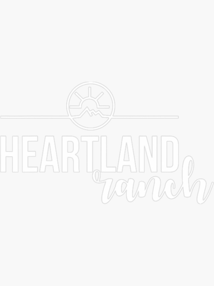 "Heartland Ranch " Sticker for Sale by MoranTyler969 | Redbubble