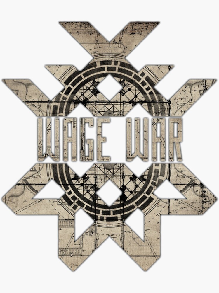 "WAGE WAR BLUEPRINTS " Sticker for Sale by Hanmkaiza | Redbubble