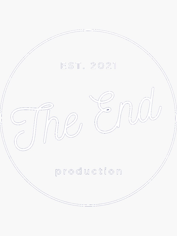 "The End production - Logo" Sticker by THE-END-prod | Redbubble