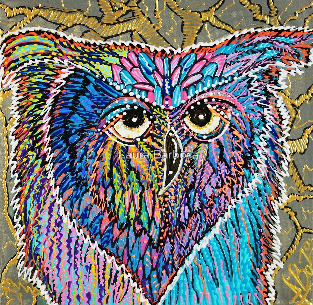 "Owl Power" by Laura Barbosa | Redbubble