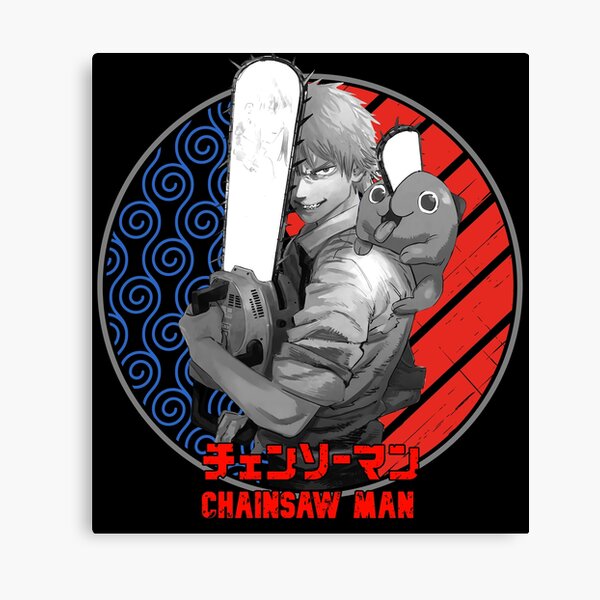 "denji chainsaw man anime boy" Canvas Print by ngangkangart | Redbubble