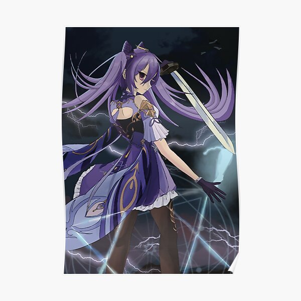 "Genshin Impact Keqing" Poster for Sale by roycool | Redbubble