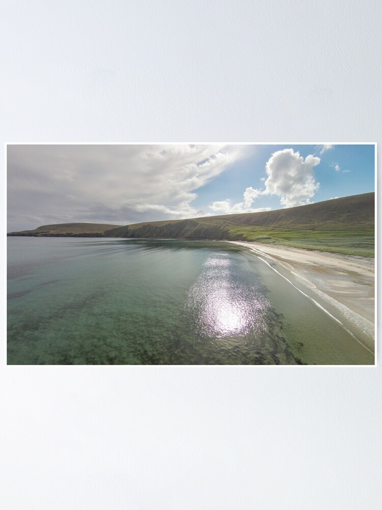 "Tresta Beach, Fetlar (1)" Poster for Sale by Avalinart | Redbubble