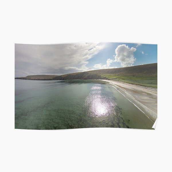 "Tresta Beach, Fetlar (1)" Poster for Sale by Avalinart | Redbubble