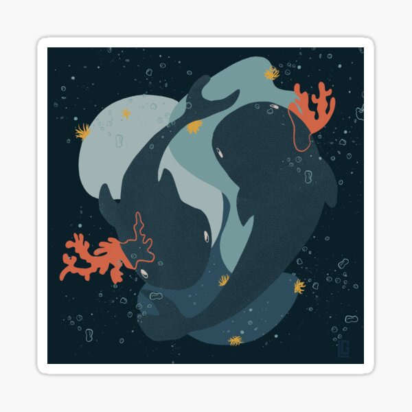 "Depths" Sticker for Sale by LucieGautier | Redbubble