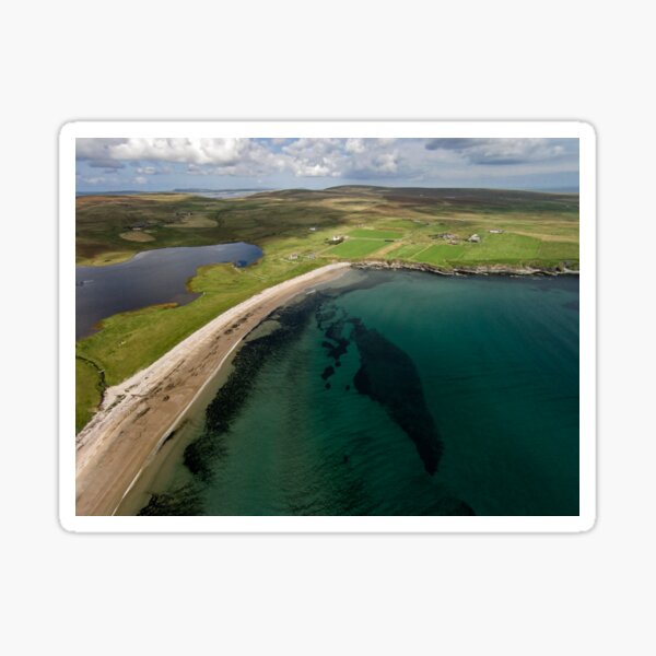 "Tresta Beach, Fetlar (4)" Sticker for Sale by Avalinart | Redbubble